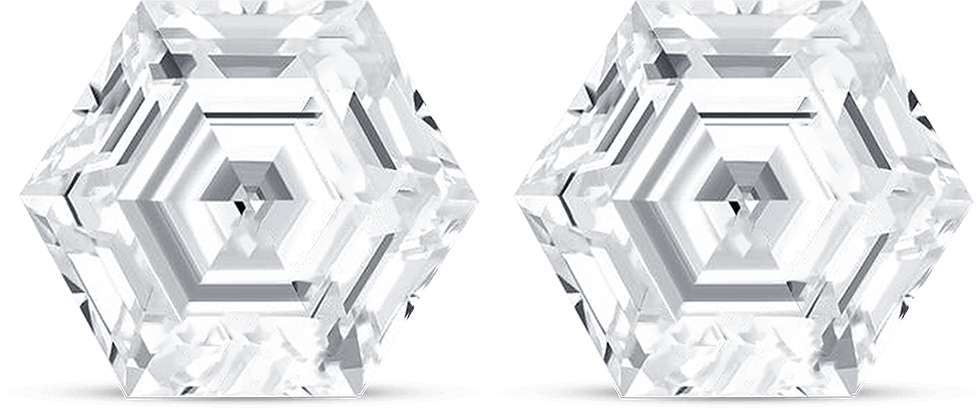 Hexagon Step Diamond- Customize diamond at Dharam Export